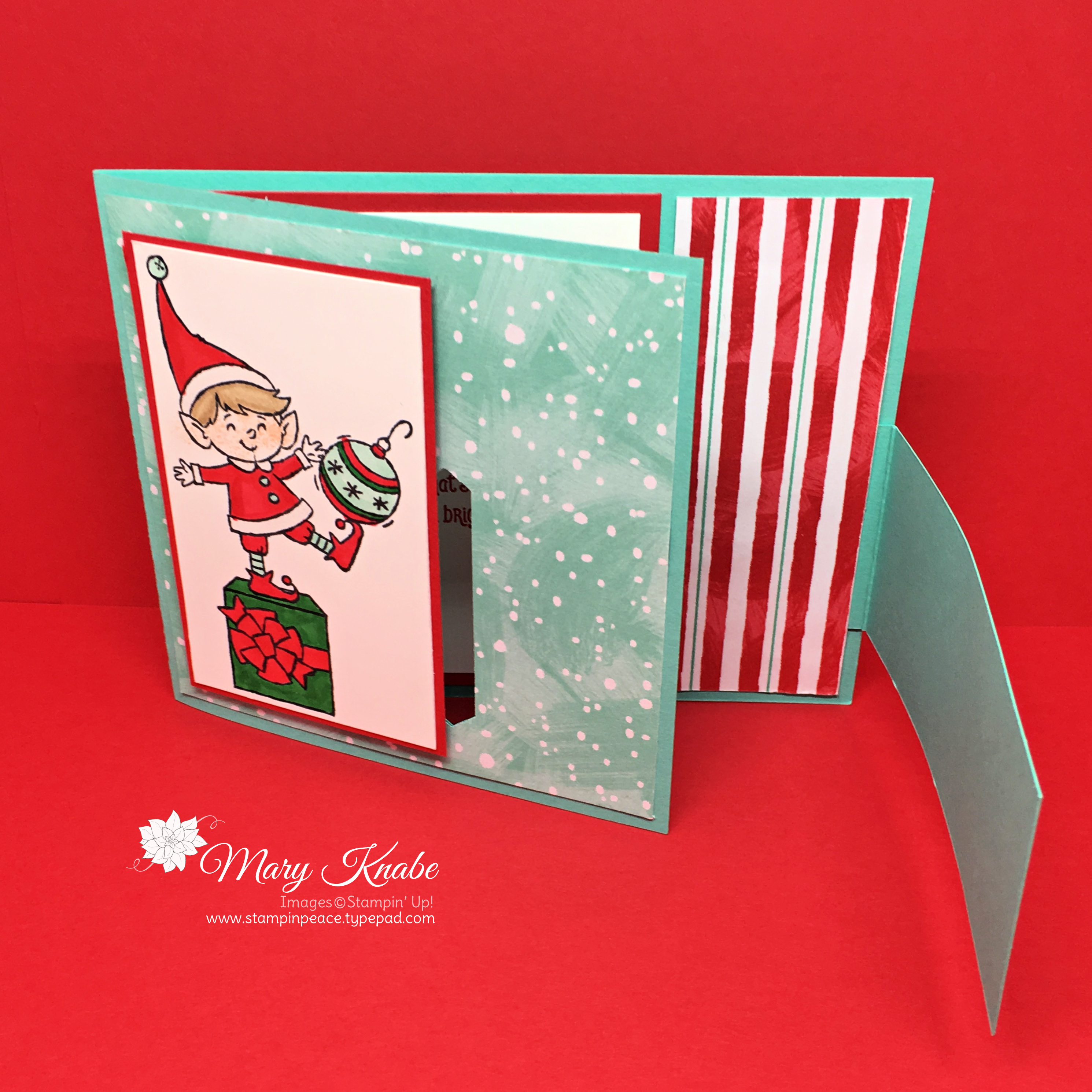#Elfie Buckle Card & Paper Piecing