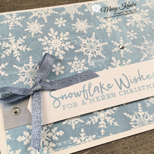 Winter Snow Embossing Folder Technique