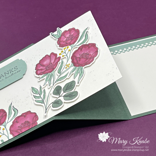 Fresh Cut Flowers Fun Fold Card