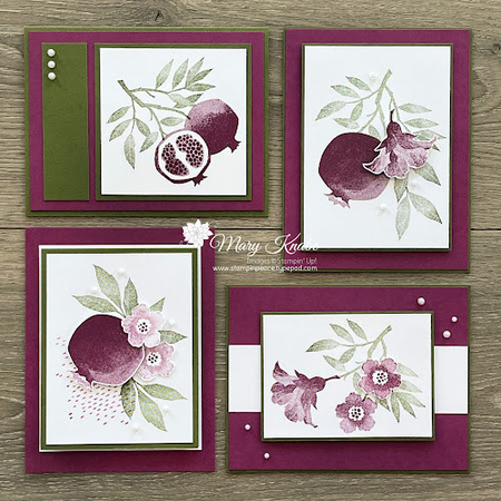 Perfect Pomegranate Cards PDF Tutorial | Stampin' Peace