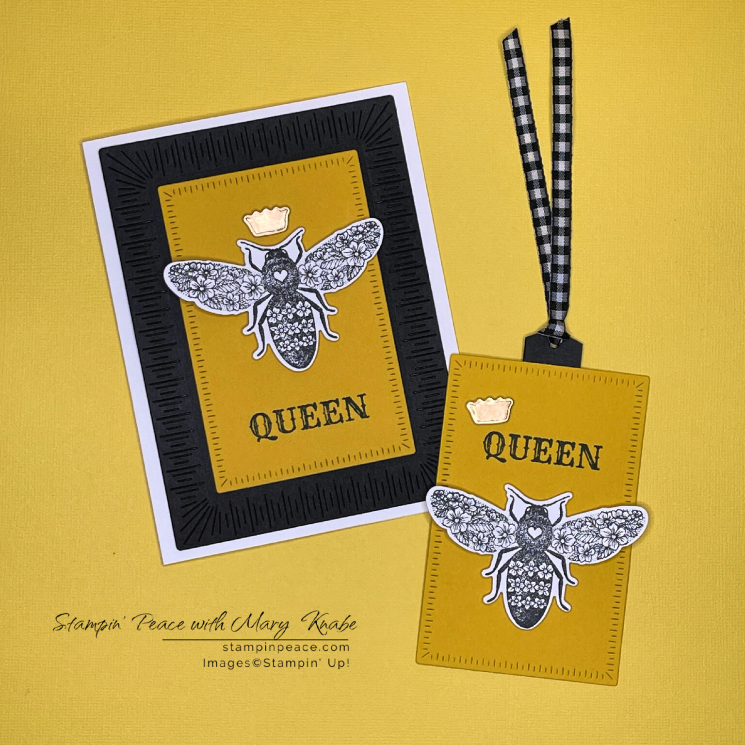 Queen Bee Fun Fold Card