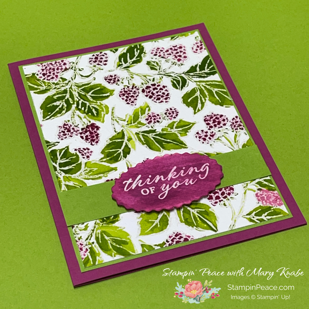 Emboss Resist Technique with Berry Harvest Stamp Set